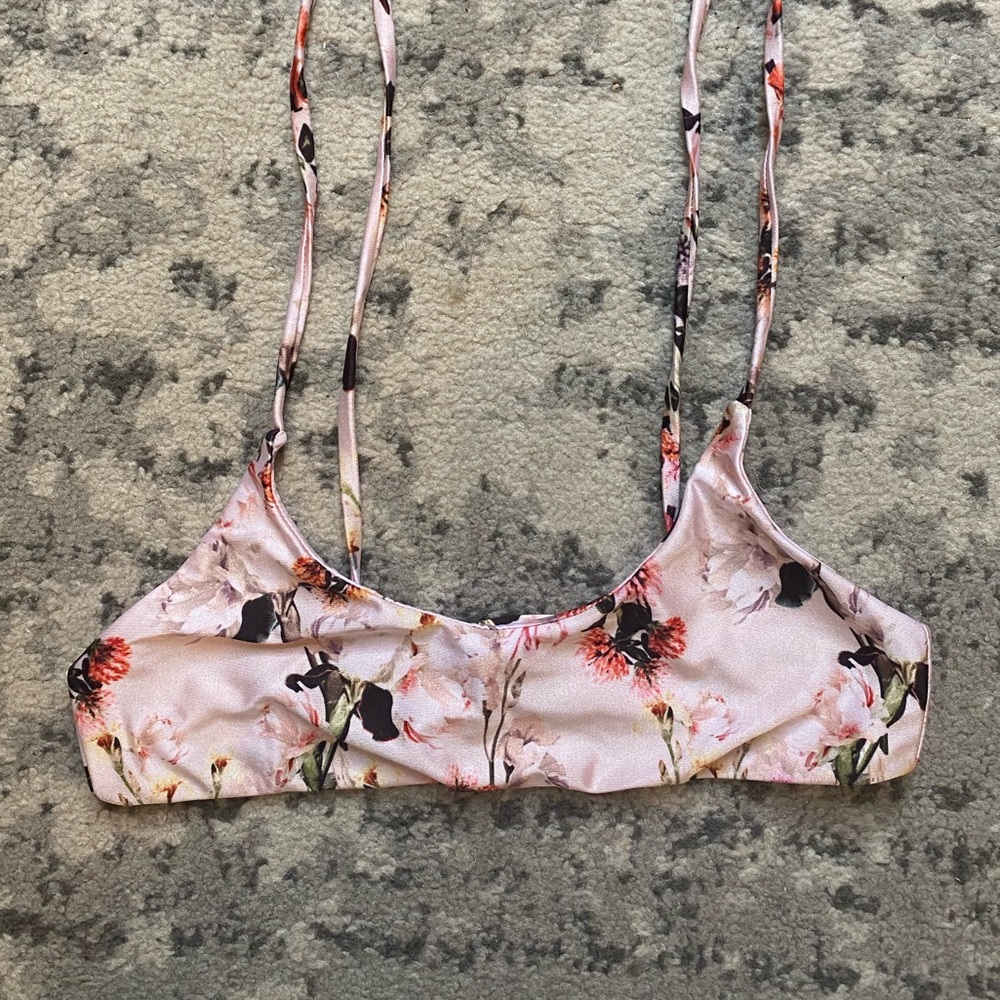 Beachriot X Stone Cold Fox Floral Bikini Top - Gem